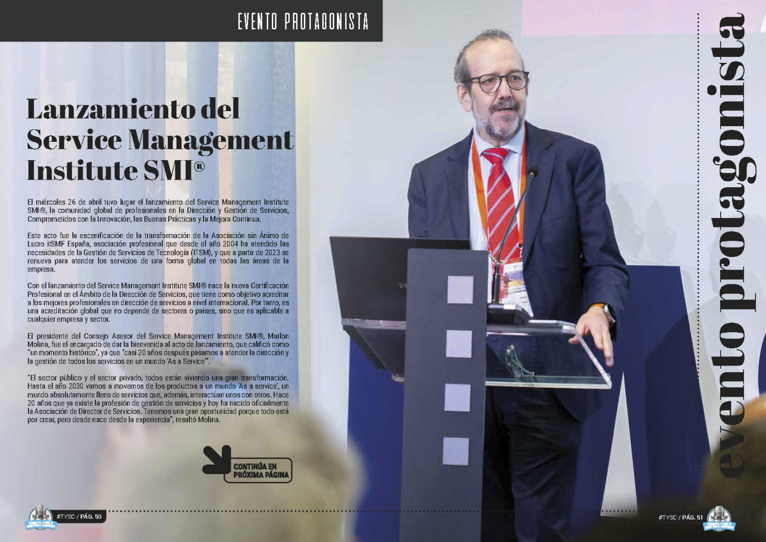 Evento Protagonista Lanzamiento del Service Management Institute SMI ...
