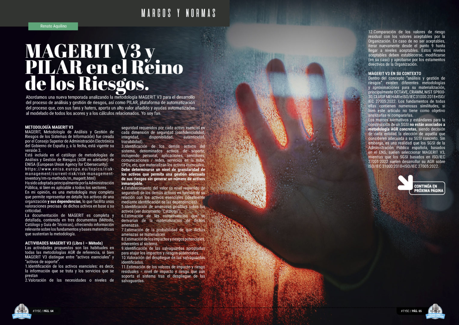 MAGERIT V3 y PILAR en el Reino de los Riesgos | Tecnología y Sentido Común